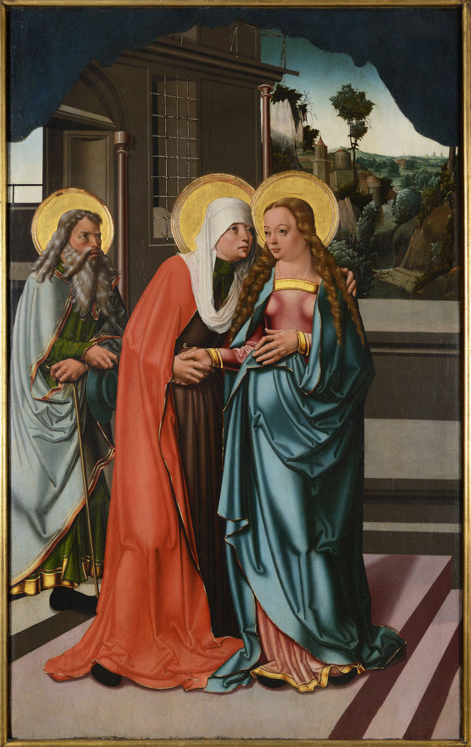 Strahov Triptych - The Visitation, The Nativity, The Flight into Egypt ...